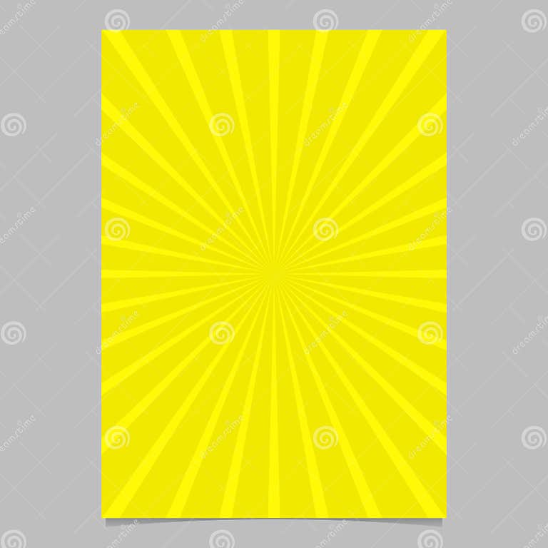 Dynamic Abstract Sunray Flyer Template - Vector Stationery Background ...