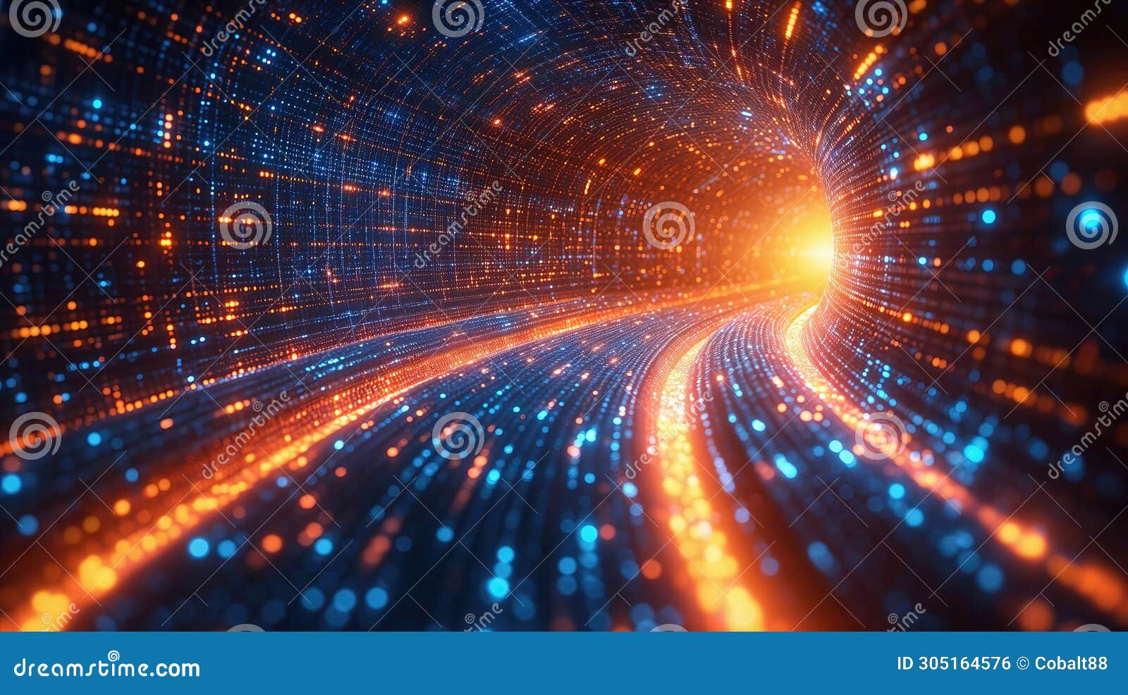 Dynamic Abstract Technology Background Illustration Stock Illustration ...