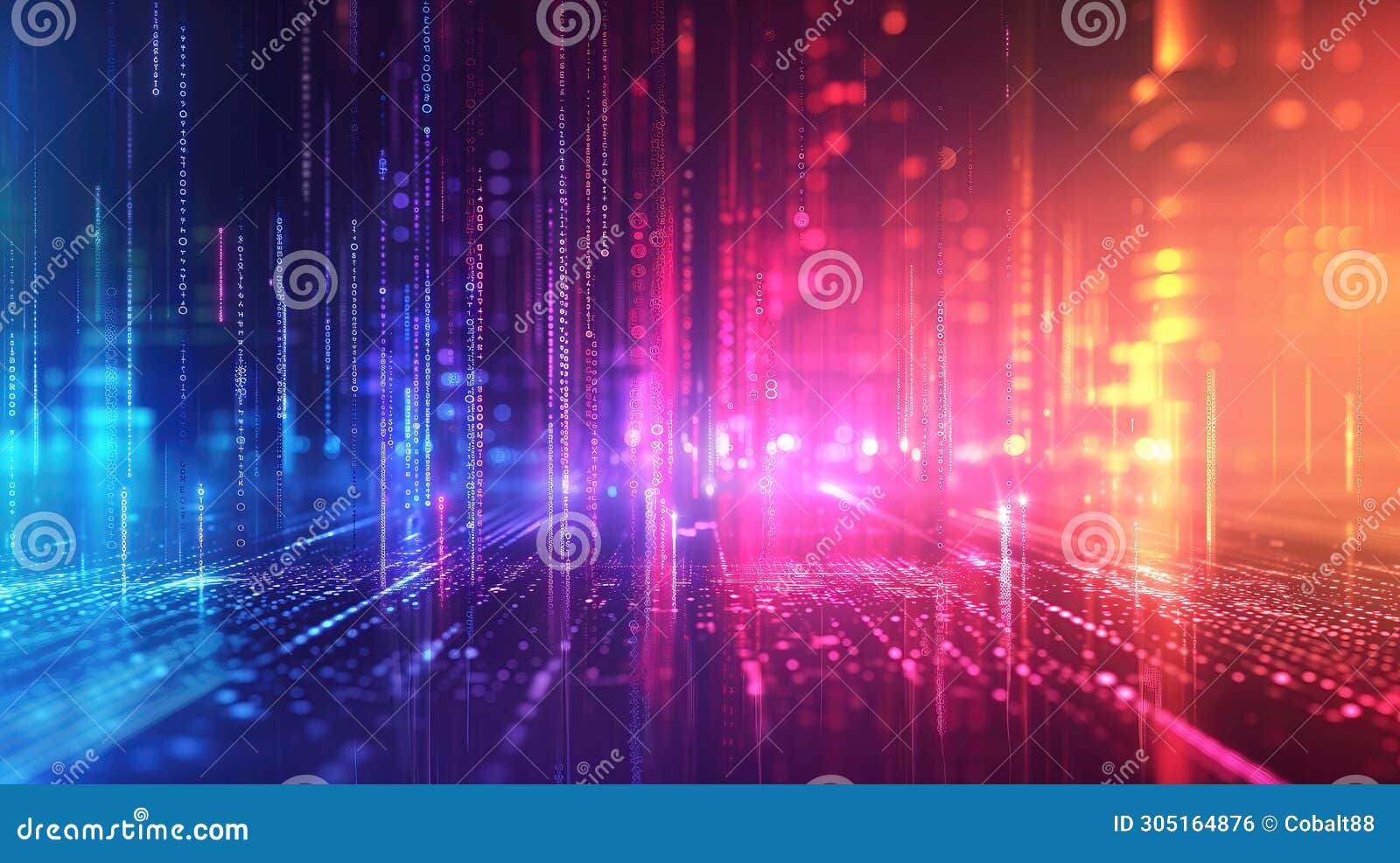 Dynamic Abstract Technology Background Illustration Stock Illustration ...