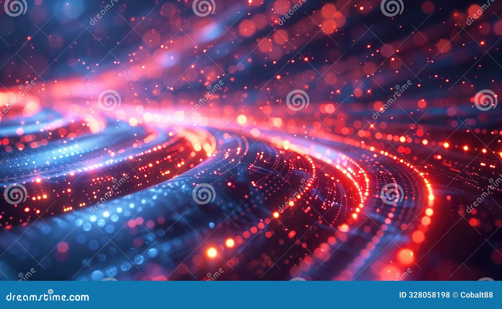 Dynamic Abstract Technology Background Illustration Stock Illustration ...