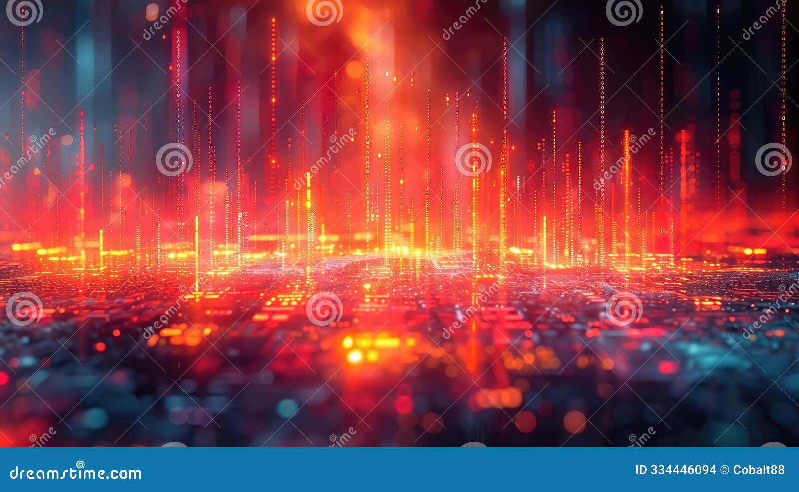Dynamic Abstract Technology Background Illustration Stock Illustration ...
