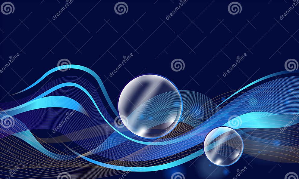 Dynamic Abstract Wave Wallpaper Background Template Graphic Stock ...