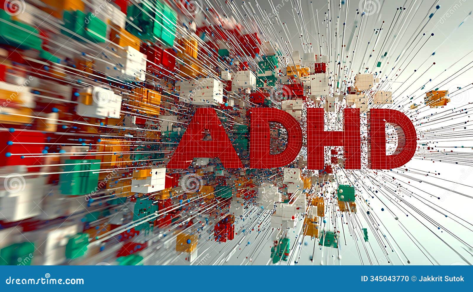 Dynamic ADHD Visualization Children S Minds Digital Art Abstract Space ...