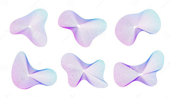 Dynamic Amorphous Shapes, Abstract Fluid Forms with Gradient, Liquid ...