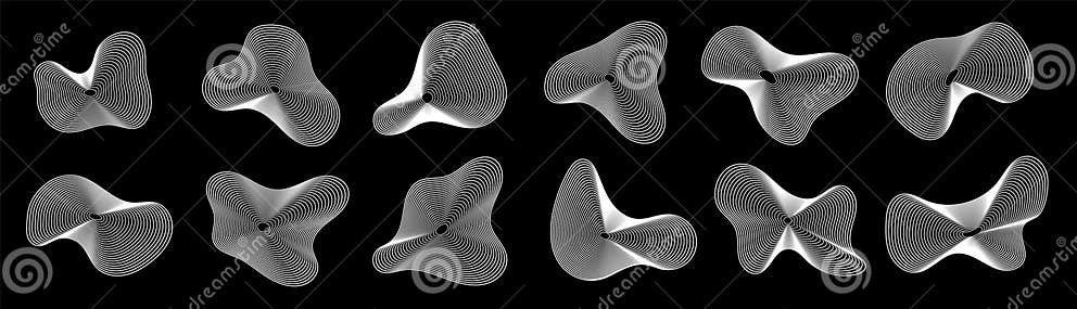 Dynamic Amorphous Shapes, Abstract Fluid Forms, Liquid Shapes Made of ...