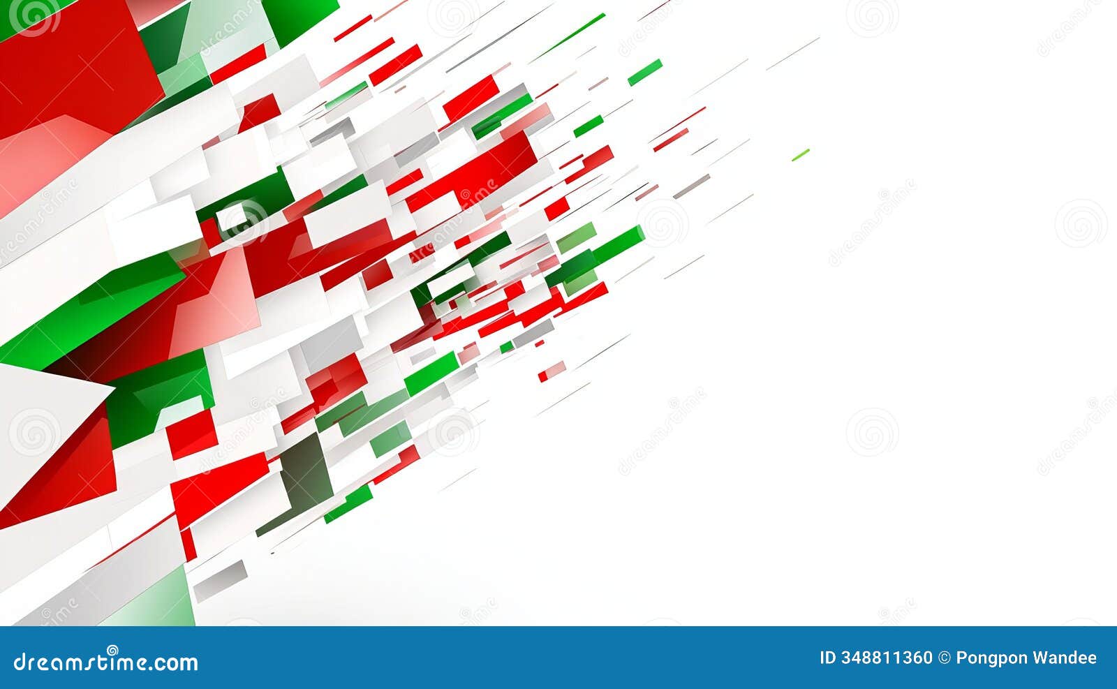 Dynamic Angled Borders in Red and Green Shapes with Diagonal Lines on ...