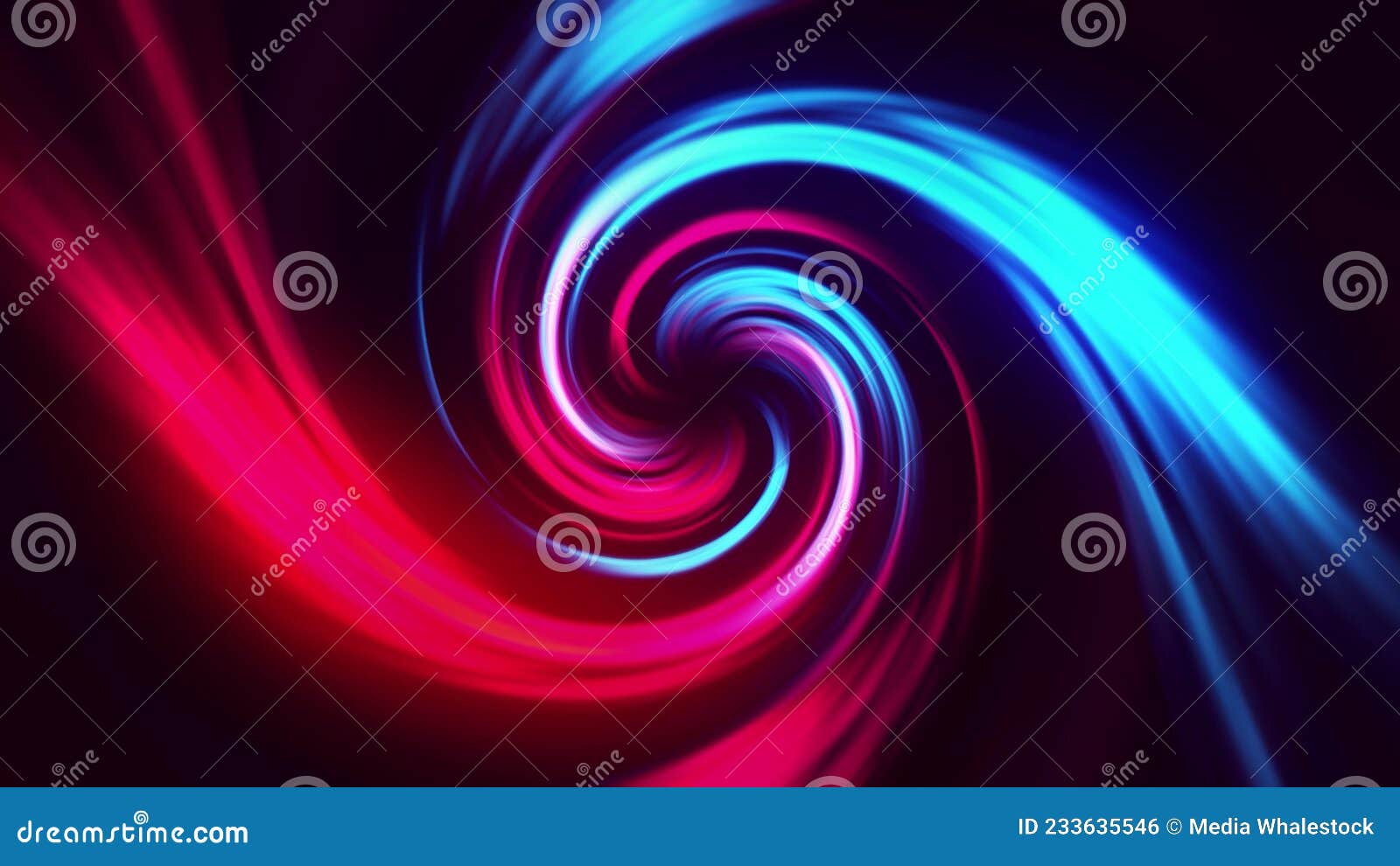Dynamic Animated Colorful Vortex, Seamless Loop. Motion. Top View of ...