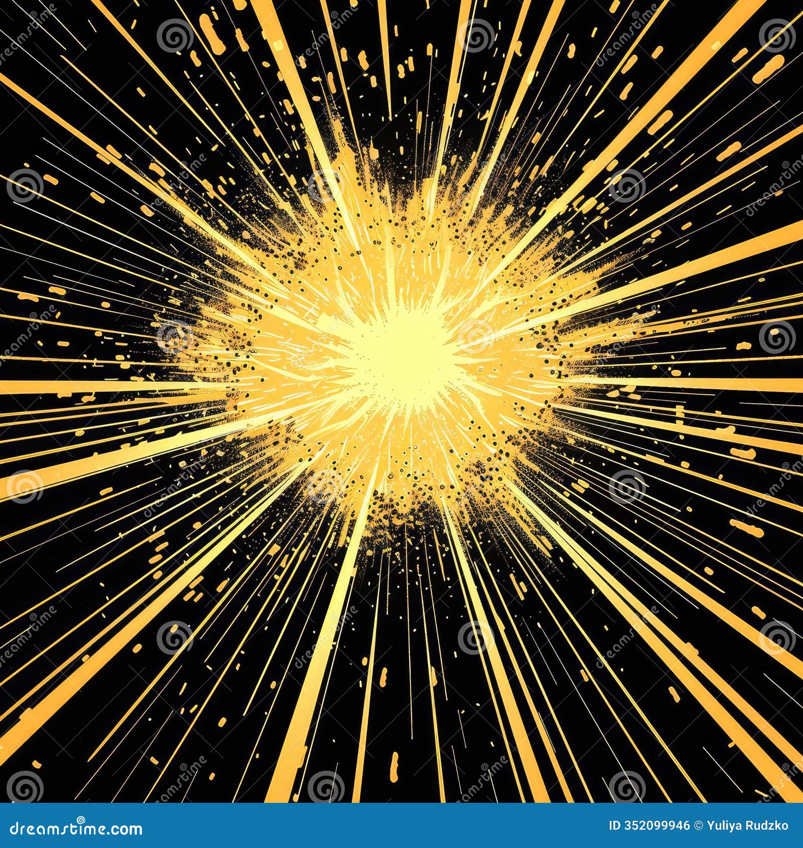 Dynamic Anime Explosion: Manga Graphics Stock Photo - Image of ...