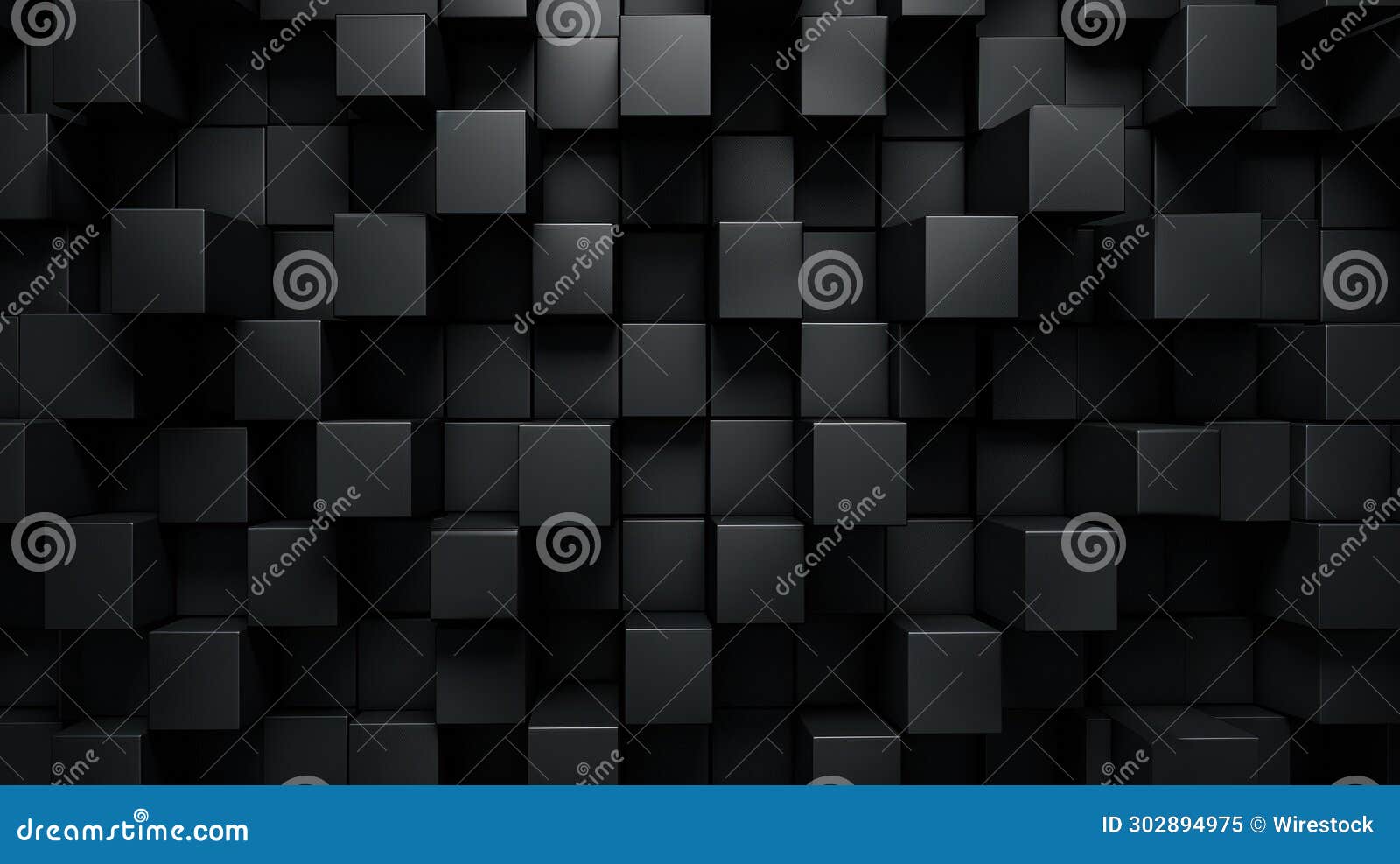 Dynamic Arrangement of Geometric Shapes, Featuring a Number of Black ...