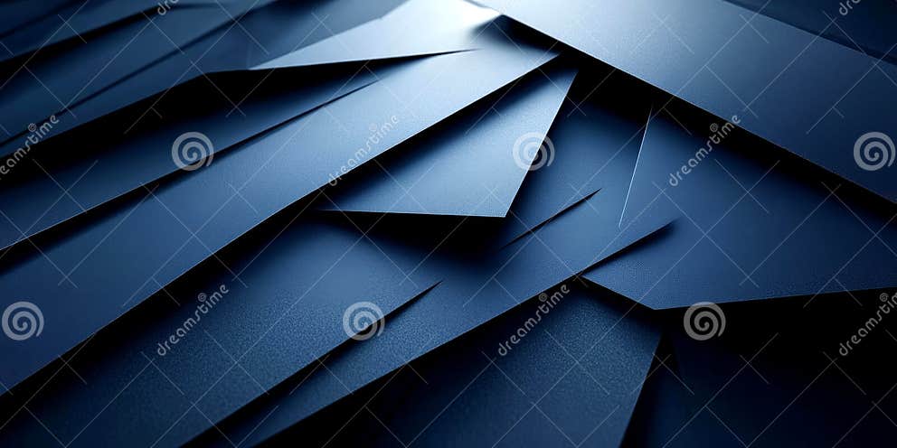 A Dynamic Arrangement of Geometric Shapes Layered at Various Angles ...