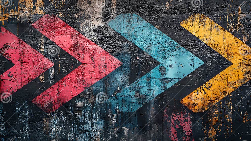 A Dynamic Arrow Collage Symbolizing Multiple Decision-making Processes ...