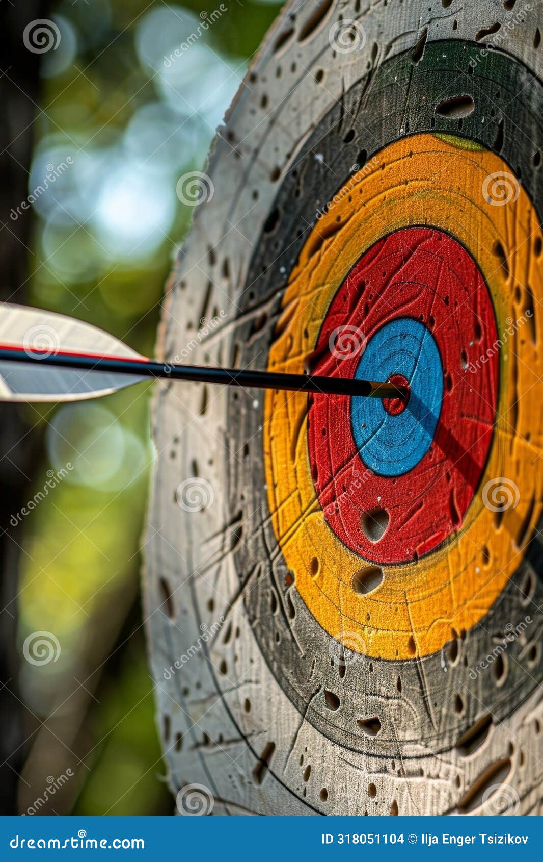 Dynamic Arrow in Flight Symbol of Precision and Velocity in Summer ...