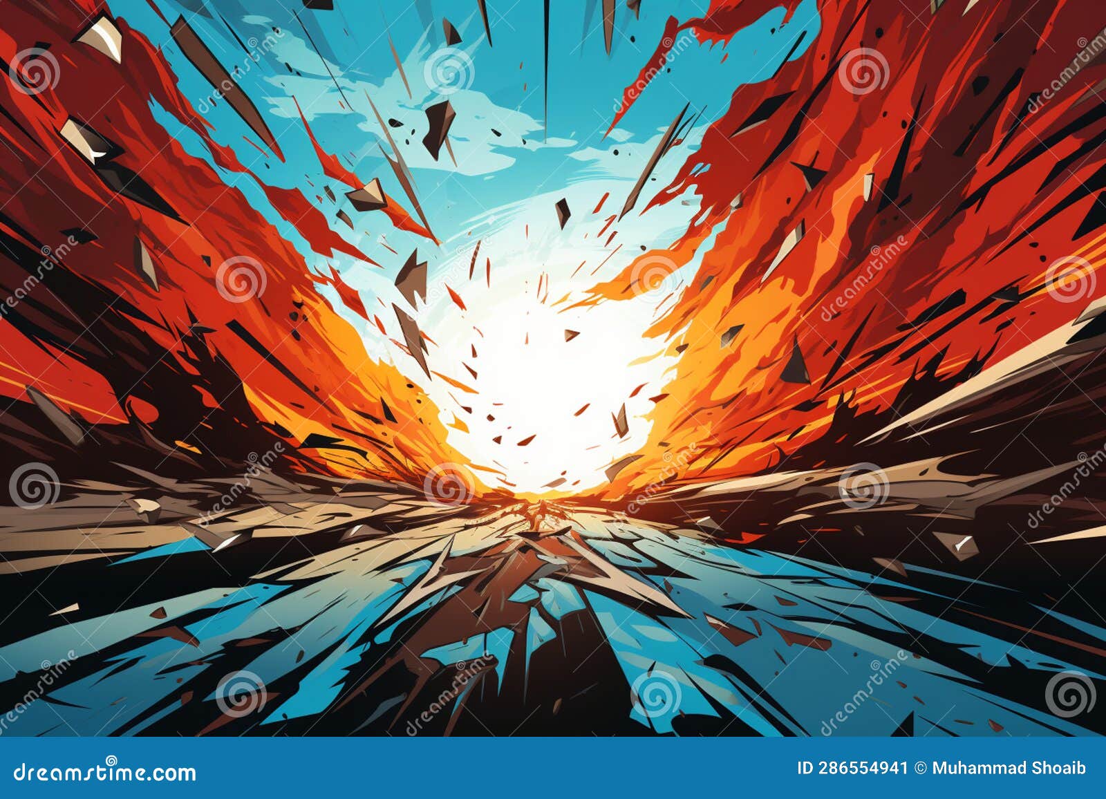 Dynamic Arrow Motion Flat Comic Style Abstract Speed Movement in Vector ...