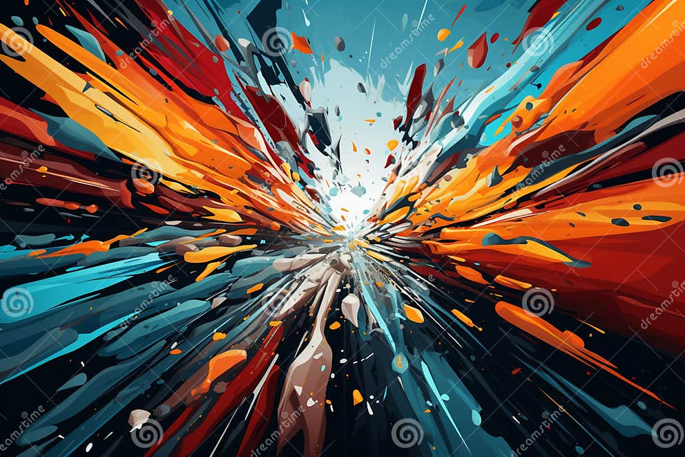 Dynamic Arrow Motion Flat Comic Style Abstract Speed Movement in Vector ...