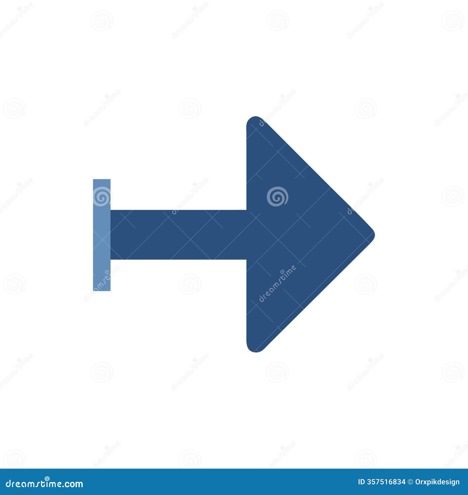 Dynamic Arrow Right Symbol Illustration Stock Illustration ...