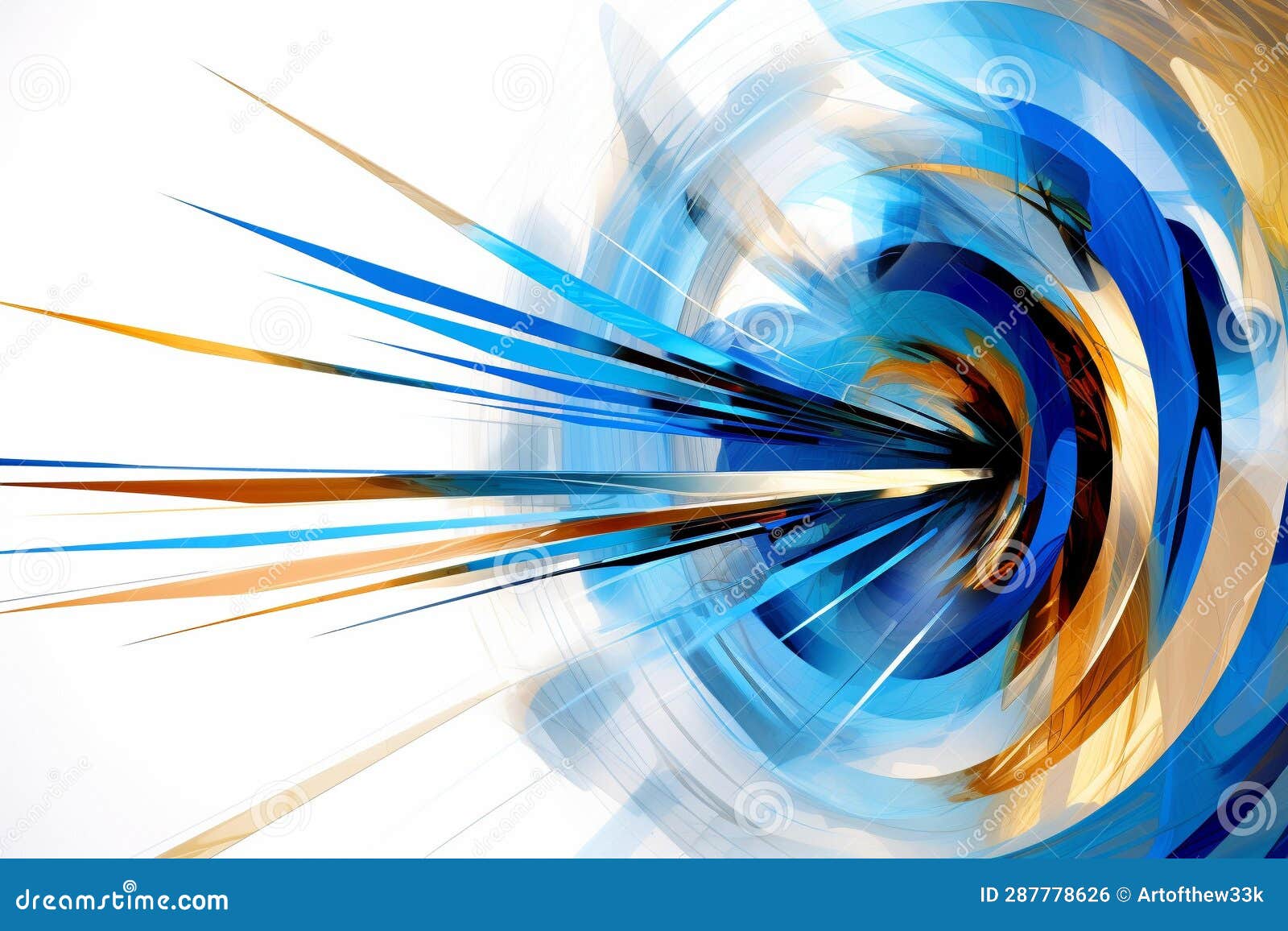 Dynamic Arrows Strike Bullseye in Abstract Illustration Stock ...