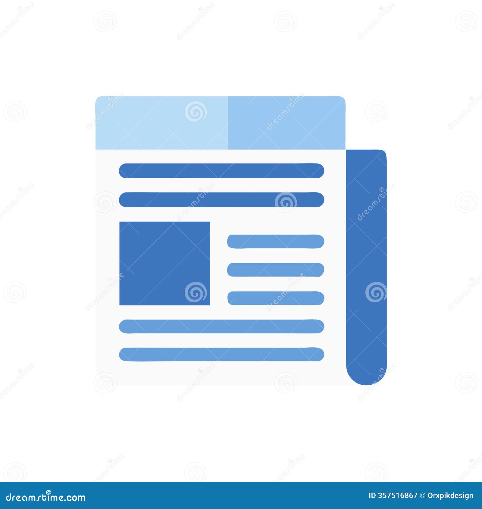 Dynamic Article Symbol Illustration Stock Illustration - Illustration ...