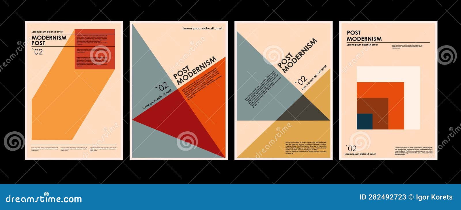 Dynamic Artworks, Posters Inspired Postmodern of Vector Abstract ...