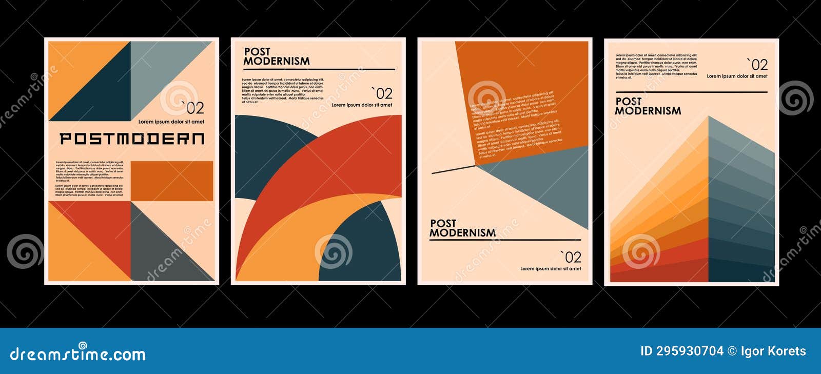 Dynamic Artworks, Posters Inspired Postmodern of Vector Abstract ...