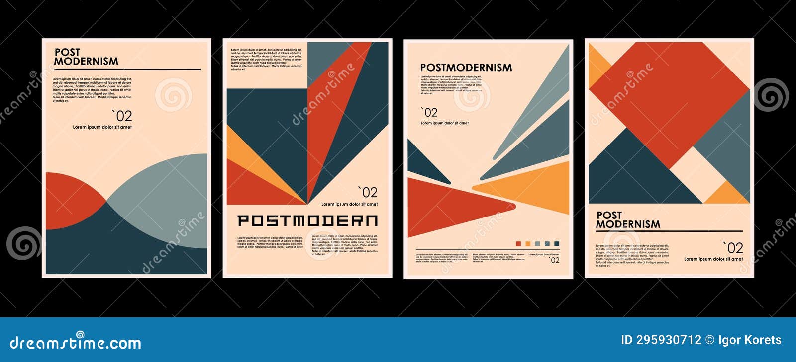 Dynamic Artworks, Posters Inspired Postmodern of Vector Abstract ...