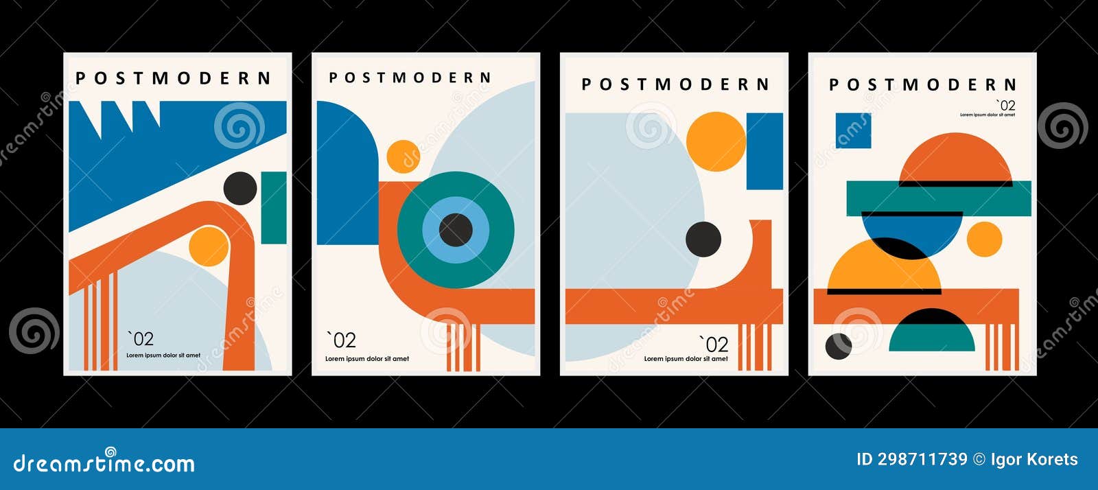 Dynamic Artworks, Posters Inspired Postmodern of Vector Abstract ...