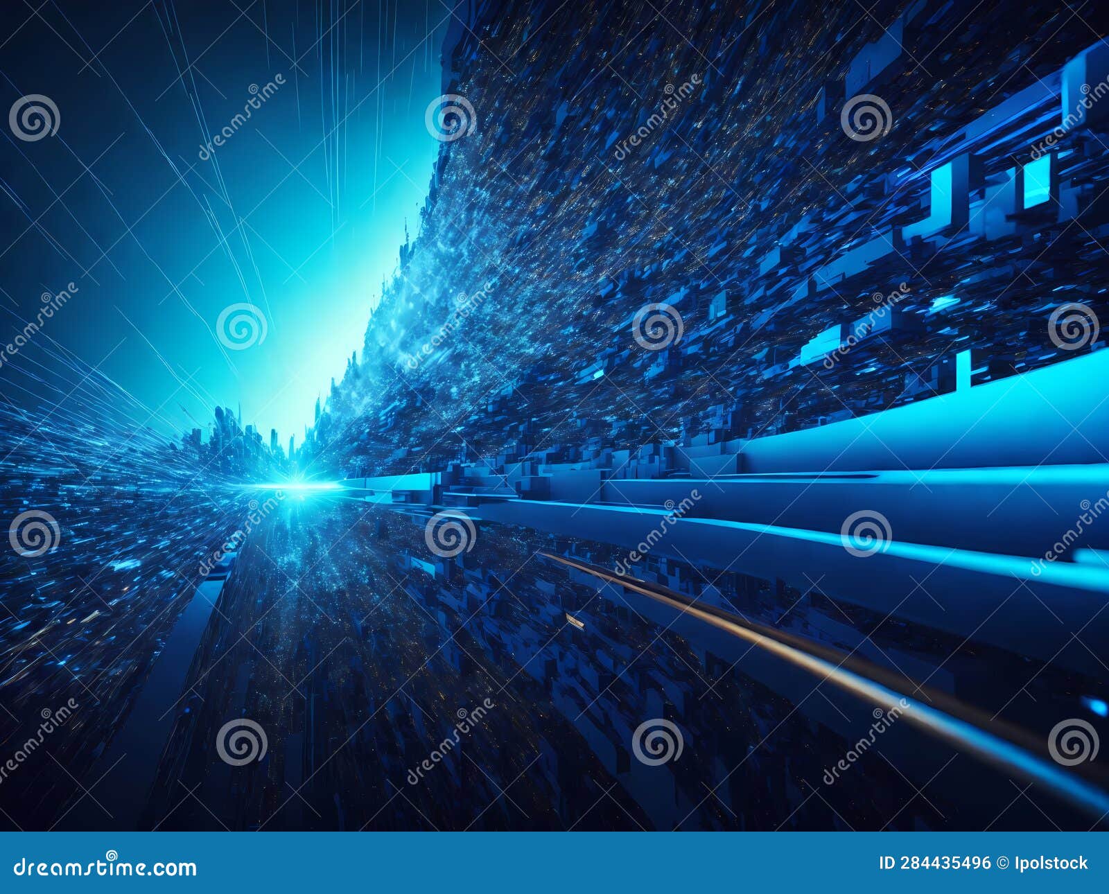 Dynamic Asymmetrical Technology Background with High-Speed Elements ...