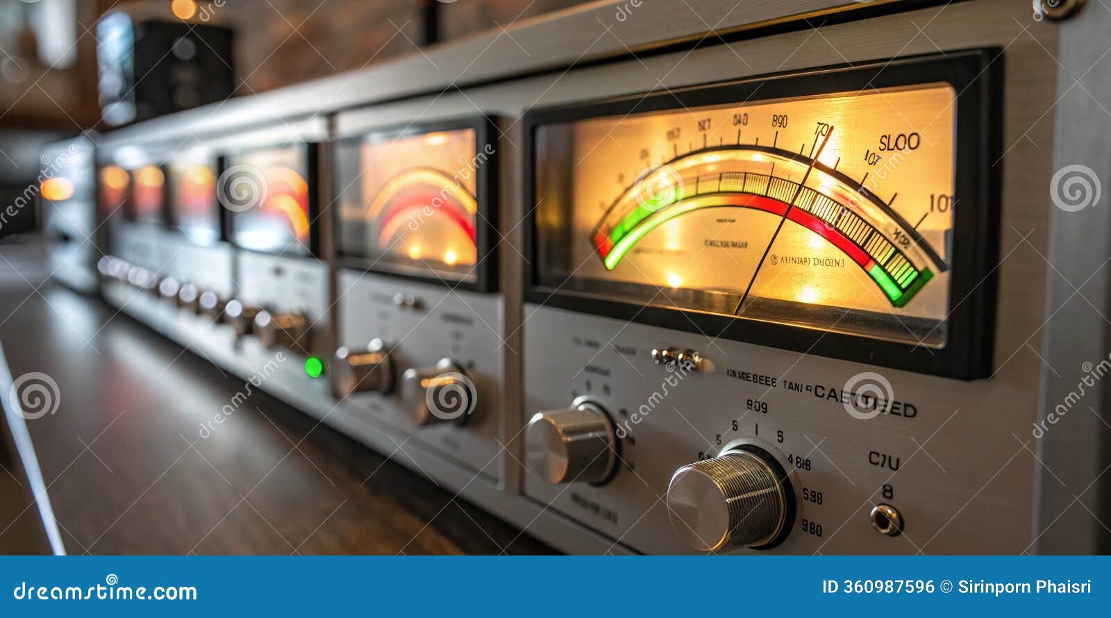 Dynamic Audio Visualizer a Vibrant VU Meter Music Visualization Loop ...