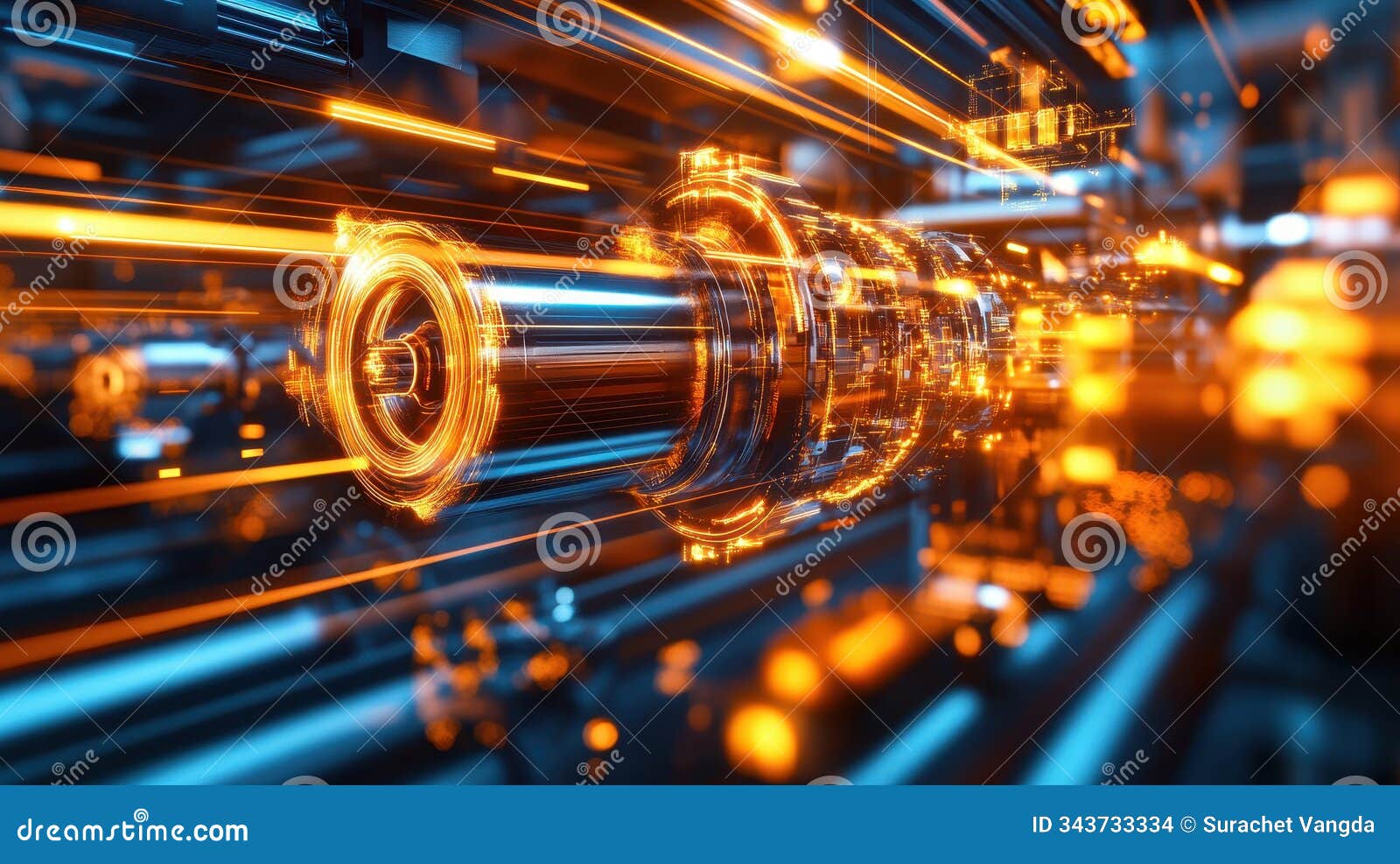 Dynamic Automation System with Realistic Visual Effects Stock ...