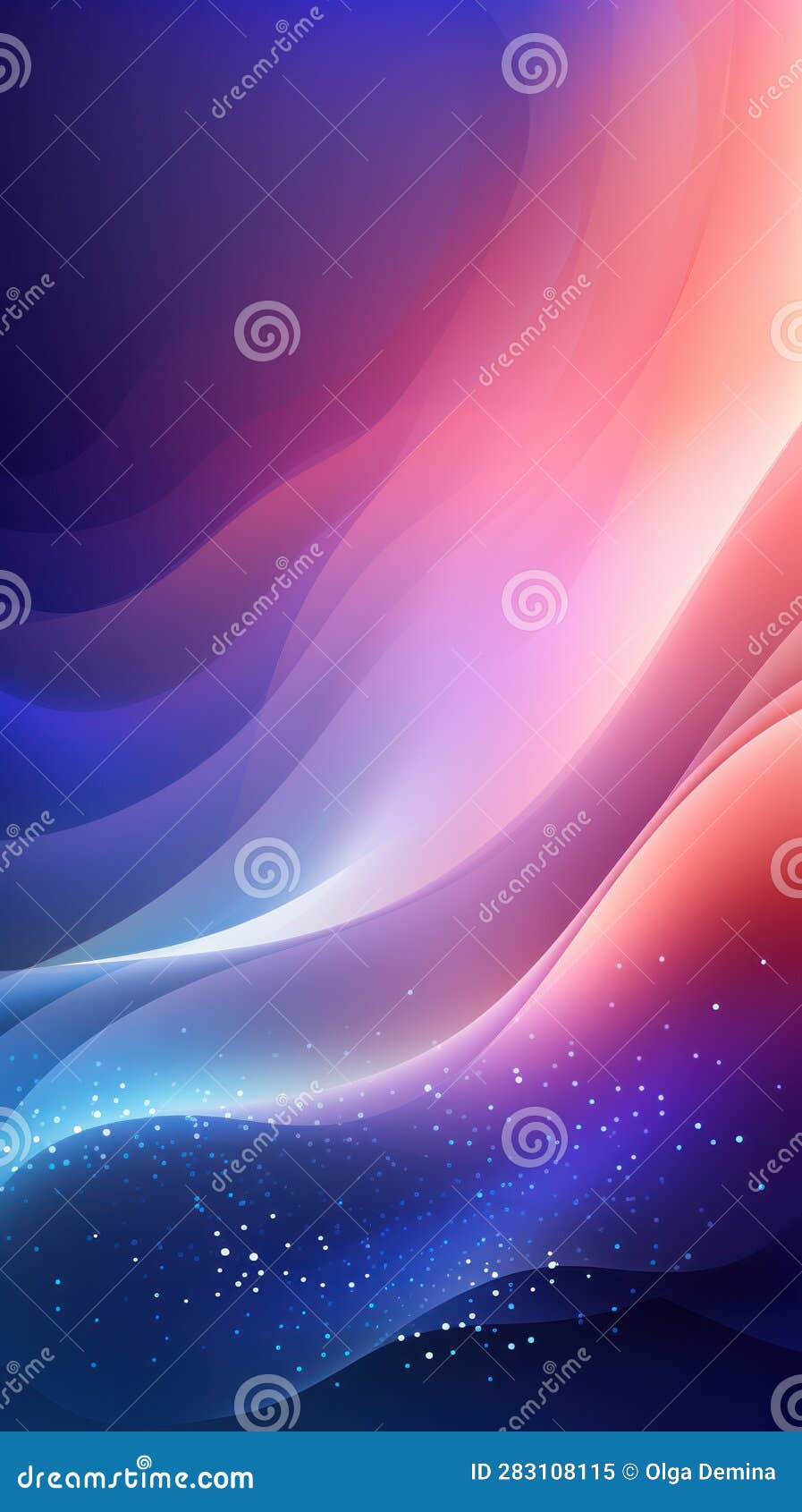 Dynamic Backdrop Banner, Adorned with Wavy Abstract Shapes and a ...