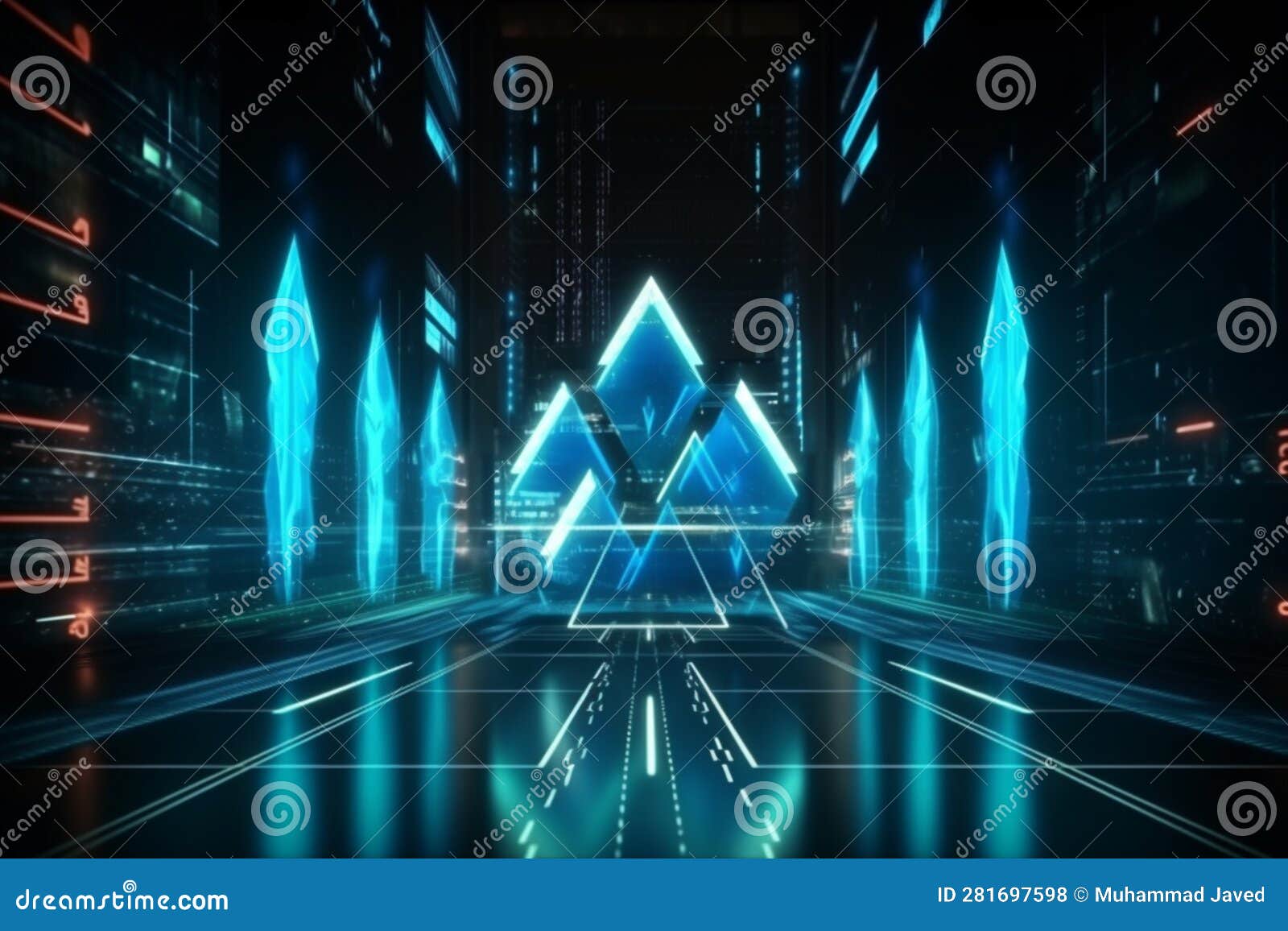 Dynamic Backdrop Featuring a Digital Transformation Arrow Chart and ...