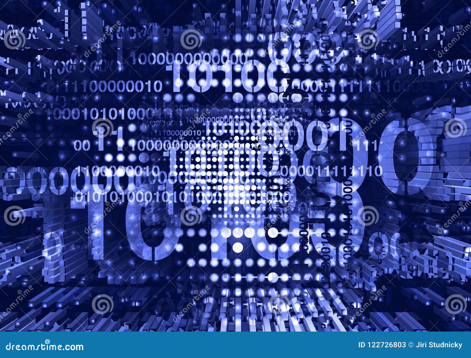 Dynamic Background with Binary Codes. Stock Image - Image of hacker ...