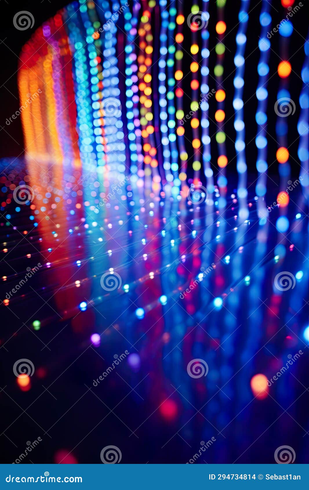 Dynamic Background with Colored Lights Represents a Captivating ...