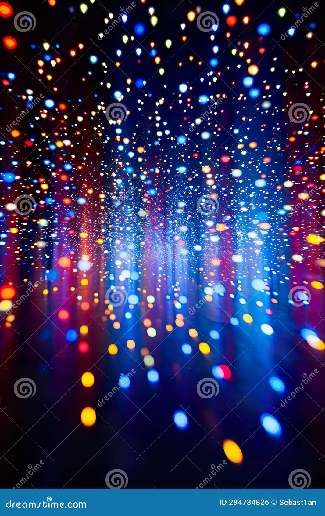 Dynamic Background with Colored Lights Represents a Captivating ...