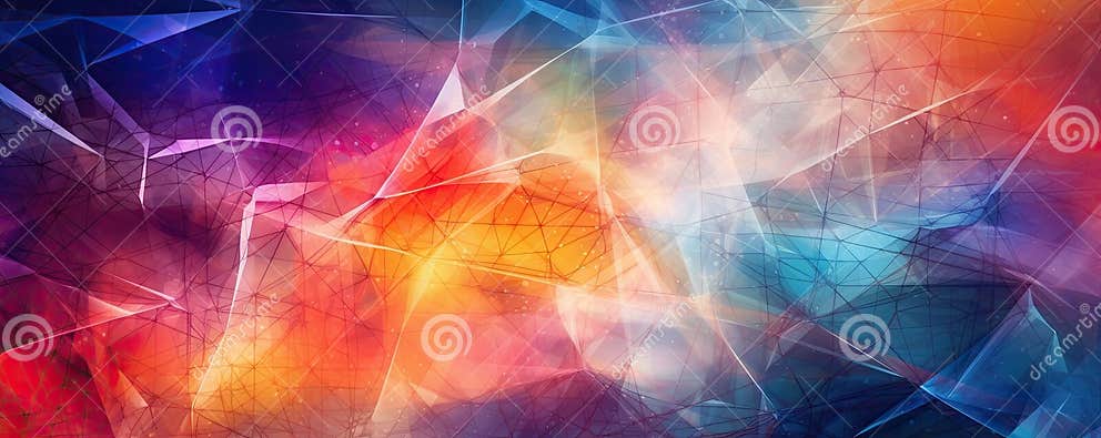 Dynamic Background with Intersecting Lines and Shapes in Vibrant Colors ...