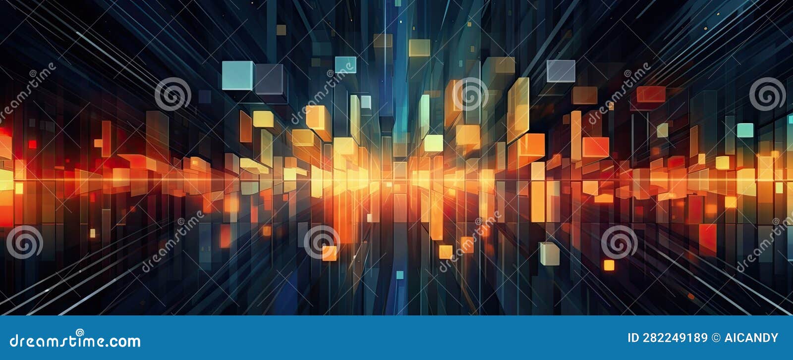 Dynamic Background with Vibrant Geometric Patterns and Energetic Lines ...