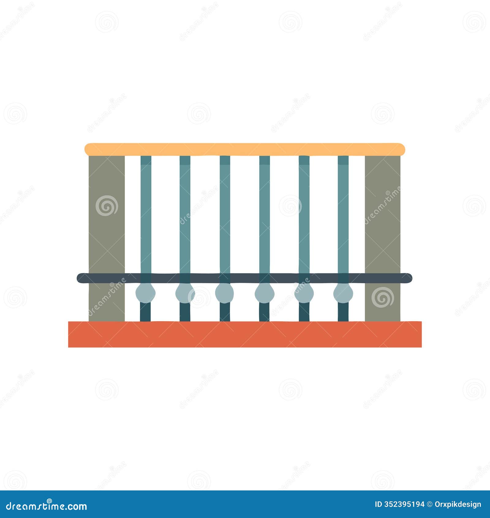 Set Of Balcony Railing. Vintage And Modern Balconied Facade Or Door ...