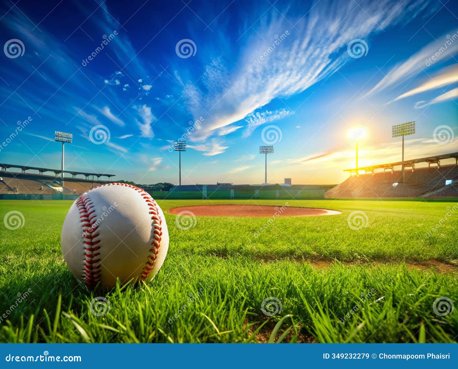 Dynamic Baseball Action in a Pristine Outfield a Rule of Thirds ...
