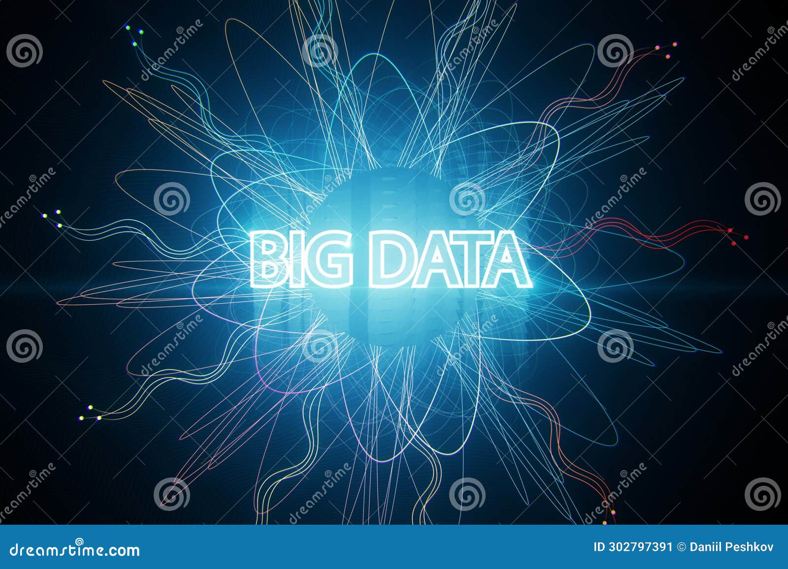 Dynamic Big Data Text with Vivid Light Trails on a Digital Network ...