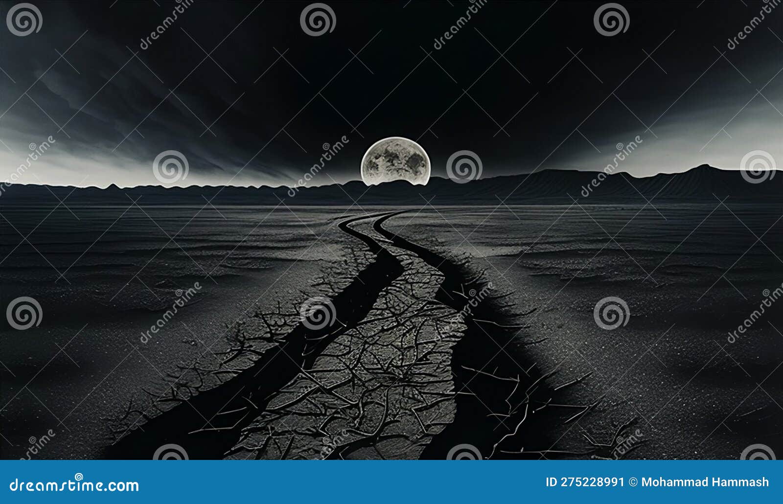 Dynamic Black Earth: a Dark Imagery of a Barren Landscape, Made with ...