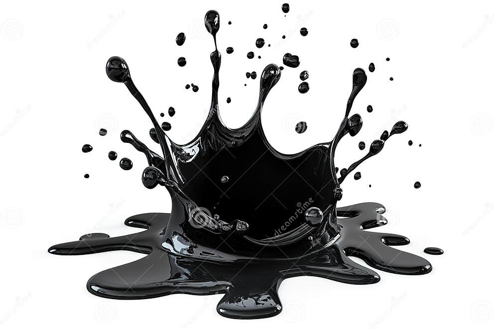 Dynamic Black Ink Burst: Abstract Art Splash Explosion for Design ...