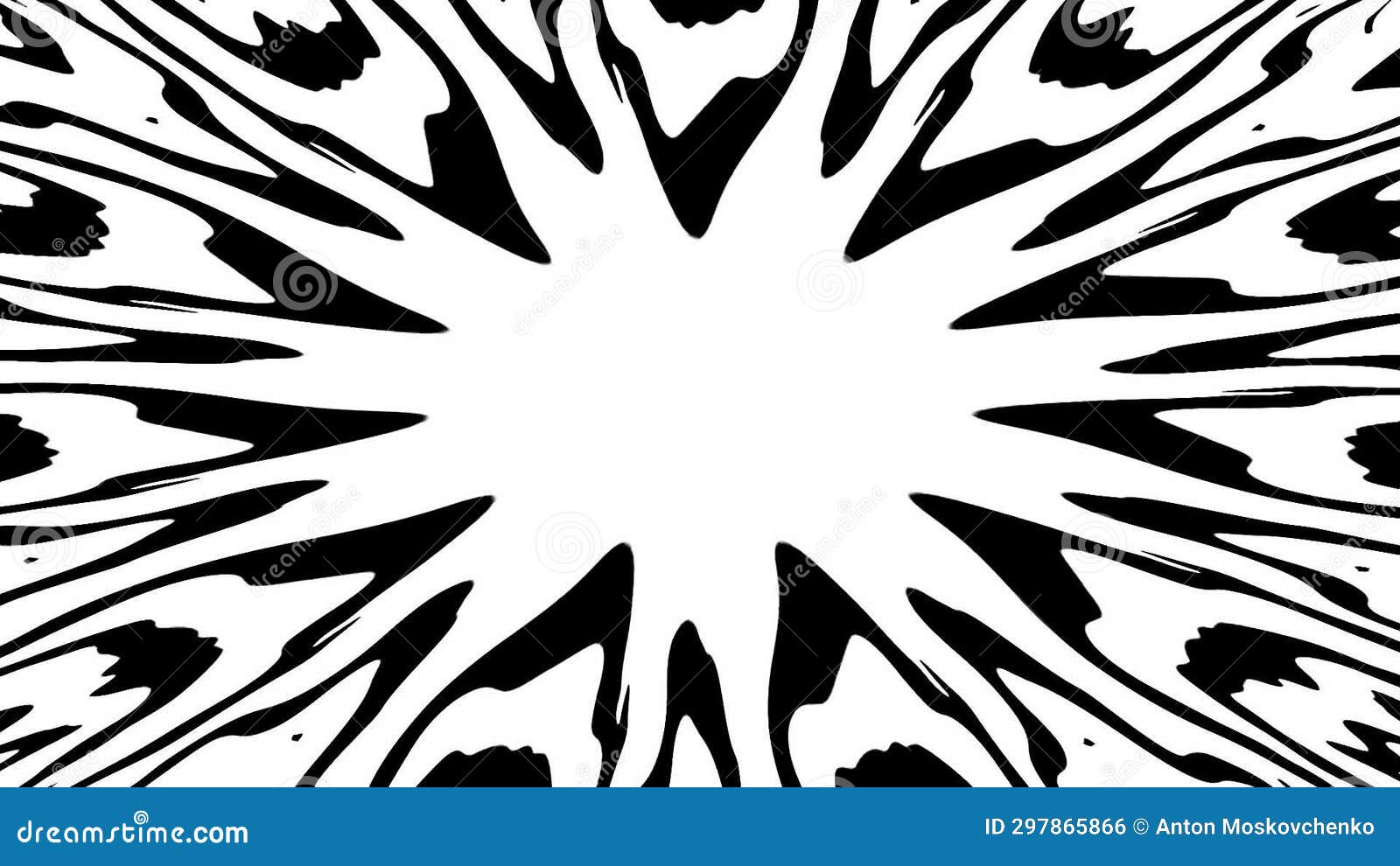 Dynamic Black and White Abstract Explosion Pattern with a Central White ...
