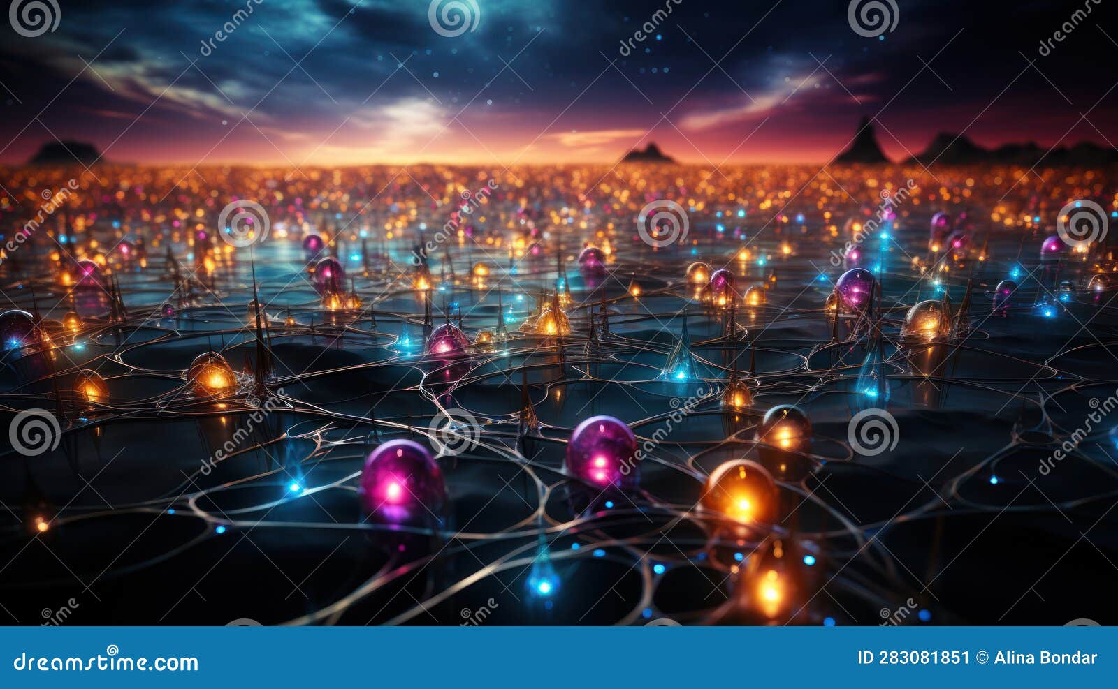 Dynamic Blockchain Waves. Created with Generative AI Stock Illustration ... Dynamic Blockchain Waves. Created with Generative AI Stock Illustration ...