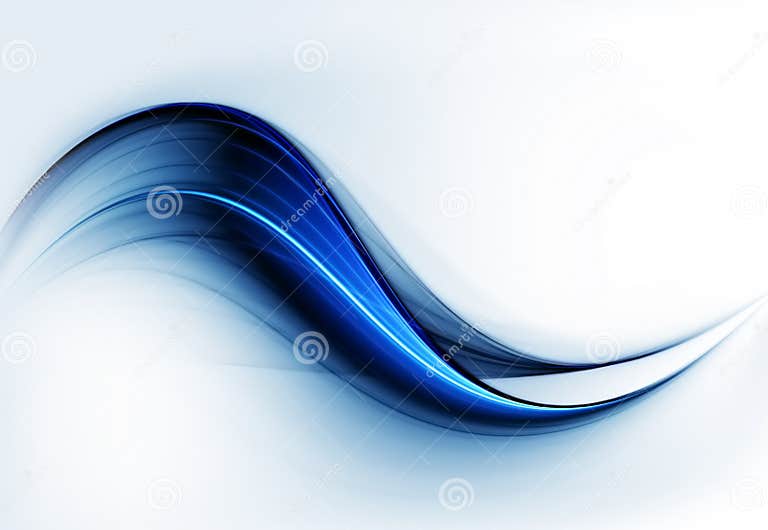 Dynamic Blue Abstract Motion on White Stock Illustration - Illustration ...