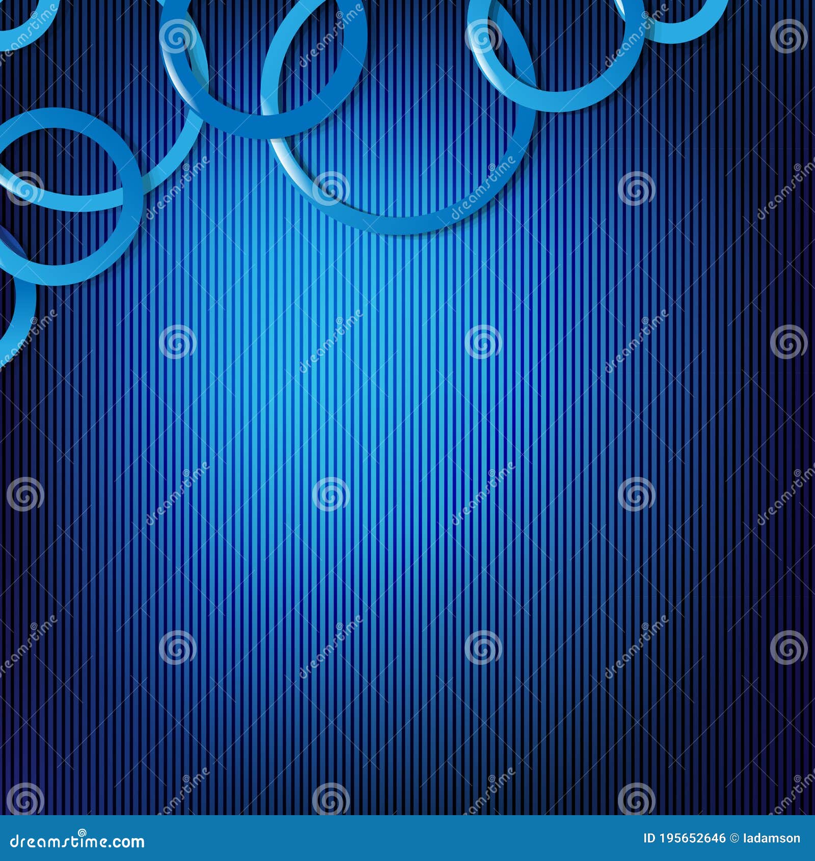 Dynamic Blue Background with Circles Stock Vector - Illustration of ...