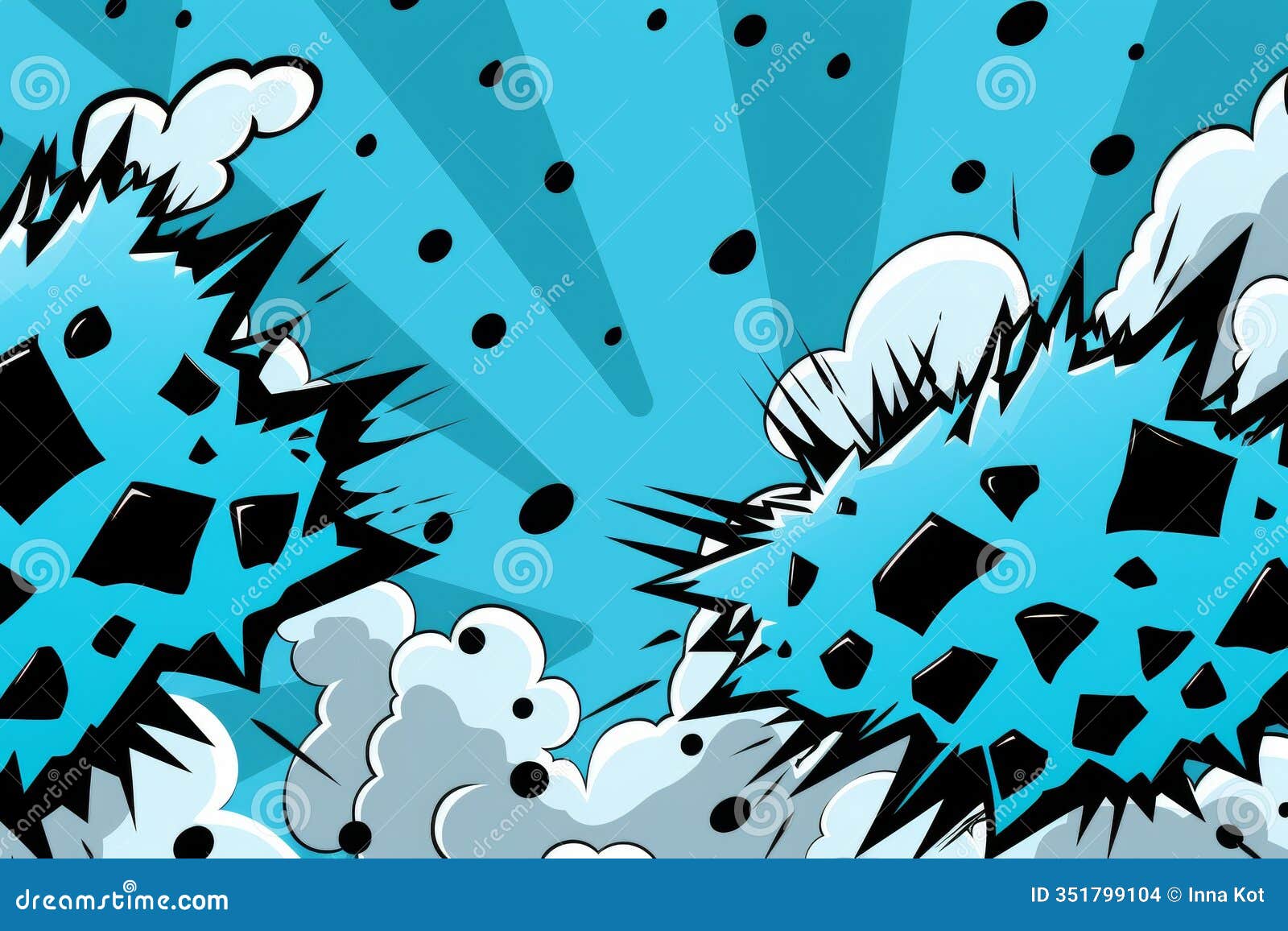 Dynamic Blue Diagonal Lines in Pop Art Style for Comic, Manga, or Anime ...