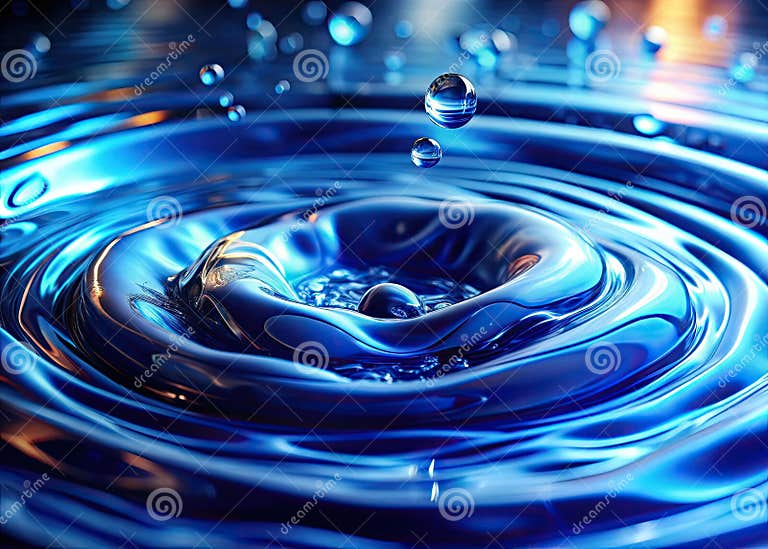 Dynamic Blue Liquid Swirls Stunning Abstract Animated Background with ...