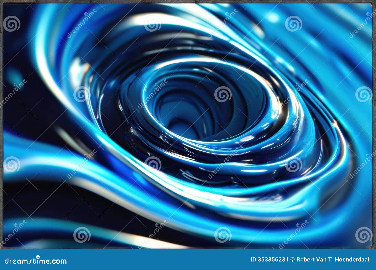 Dynamic Blue Liquid Swirls Wallpaper at 6-1-2025 Stock Illustration ...