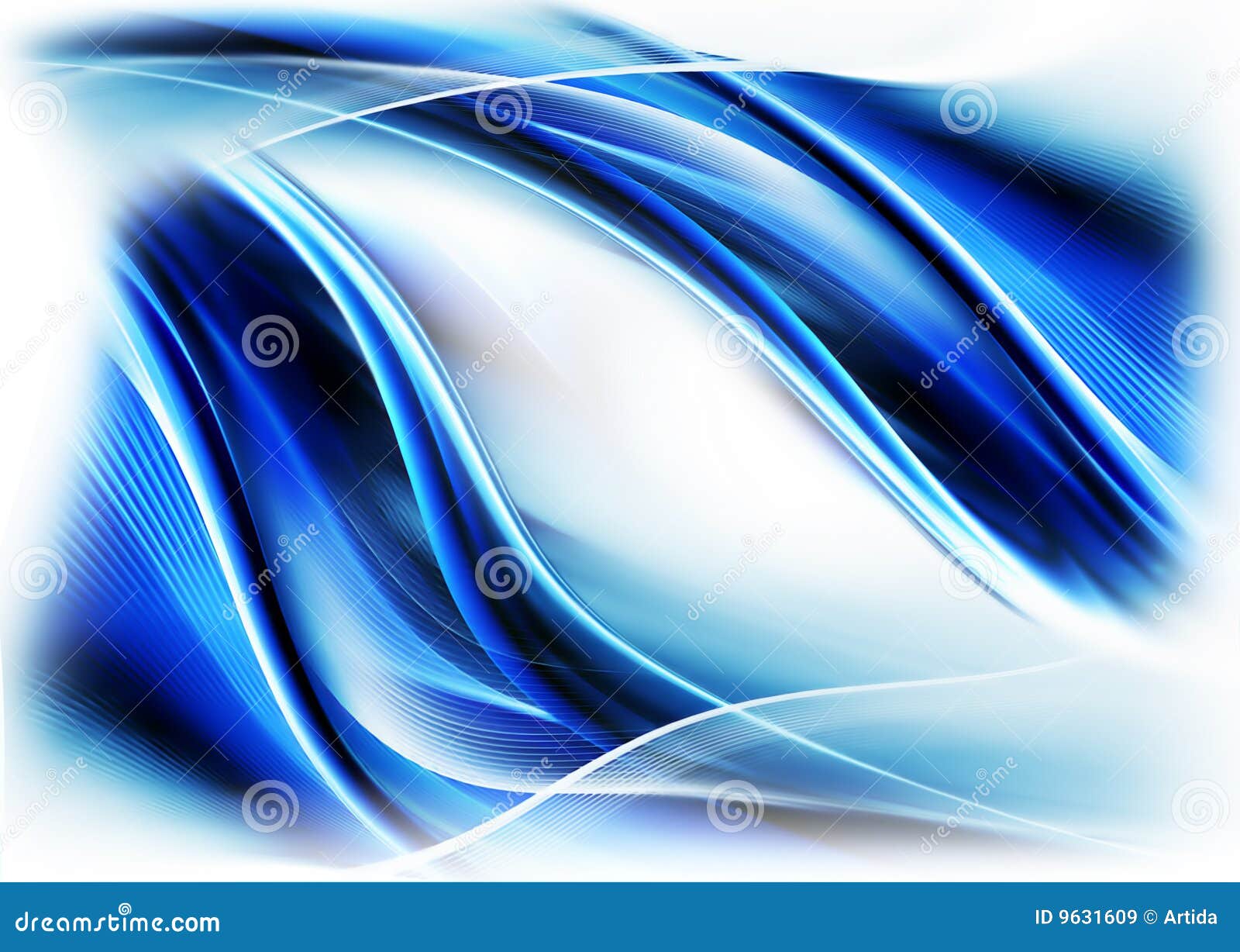 Dynamic blue motion stock illustration. Illustration of flow - 9631609