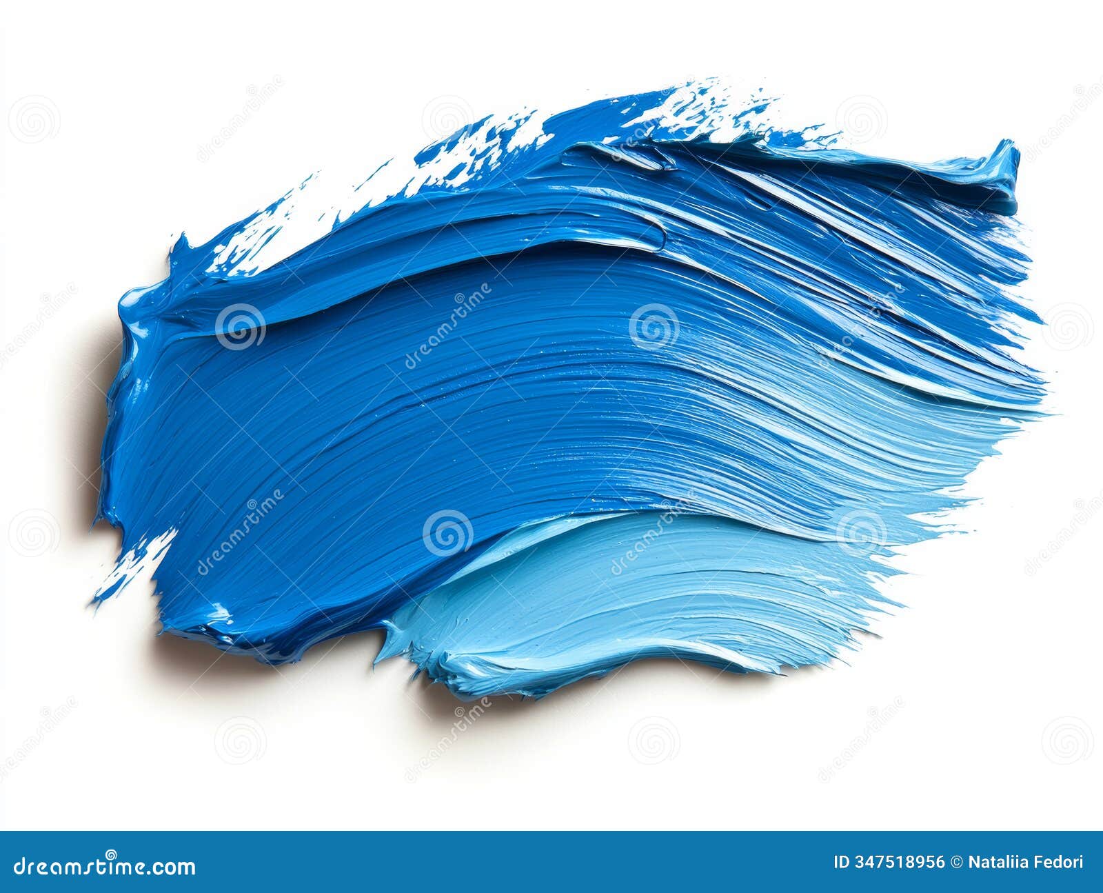 Dynamic Blue Paint Stroke on a Stock Photo - Image of clean, visual ...