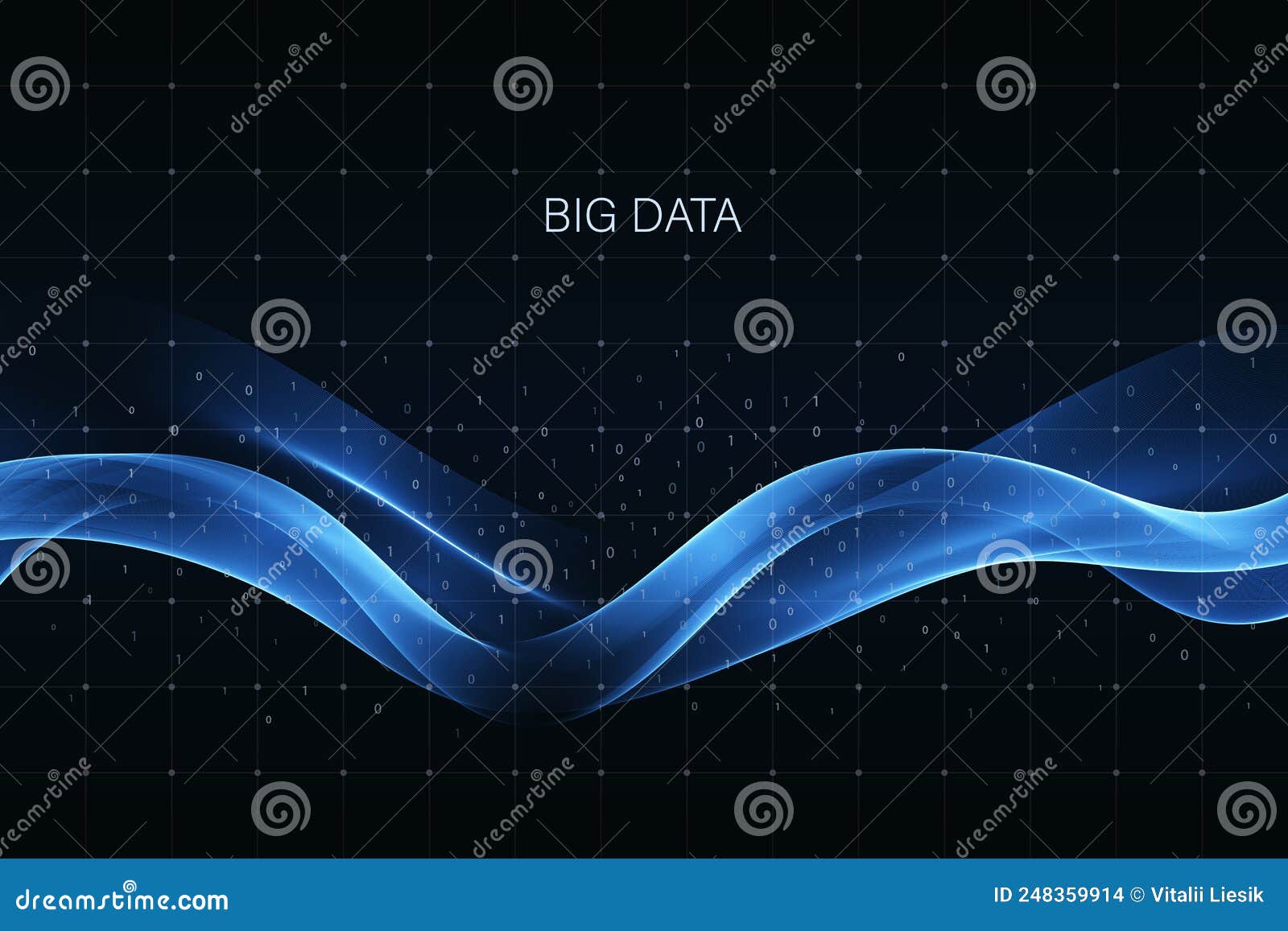 Abstract Visualization Analyze Algorithm Big Group Cubes Data. Big Data. Quantum Virtual ...